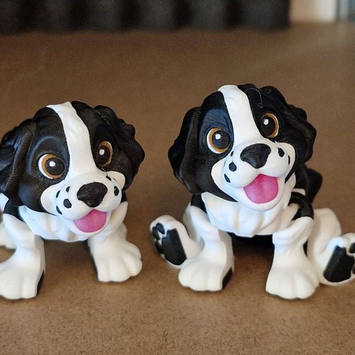 3D Print of Flexi Baby Springer Spaniel STL/3MF Multicolor by dziobu
