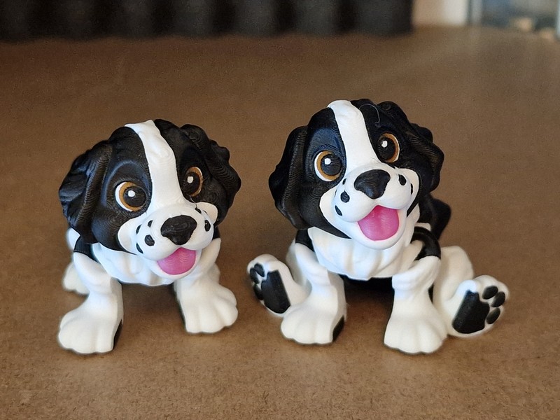 3D Printable Flexi Baby Springer Spaniel STL/3MF Multicolor by ArtFlex