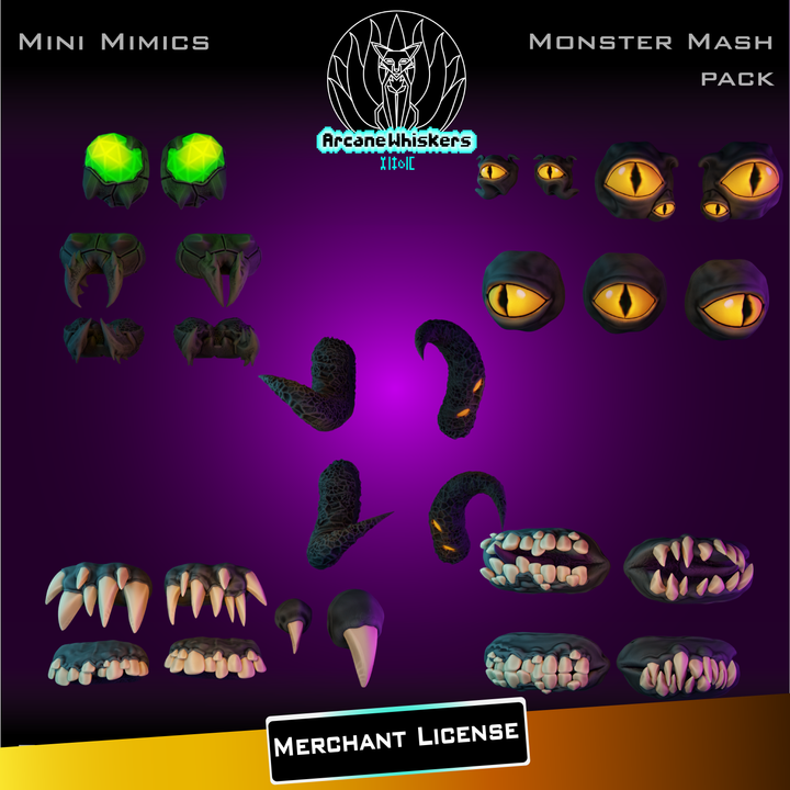3D Printable Mini Mimics, Mimic Merchant pack (commercial license) by ...