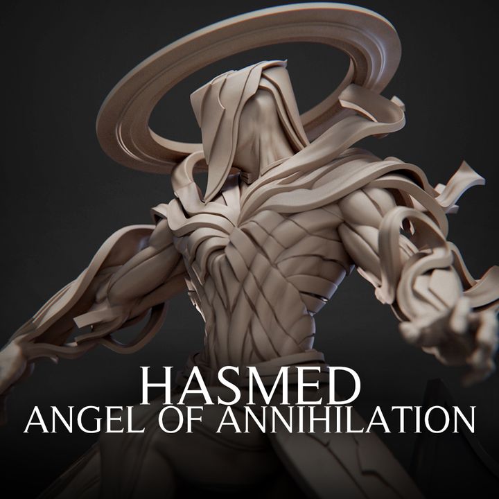 3D Printable Hasmed, Angel of Annihilation x Angelarium by Comet Lord ...