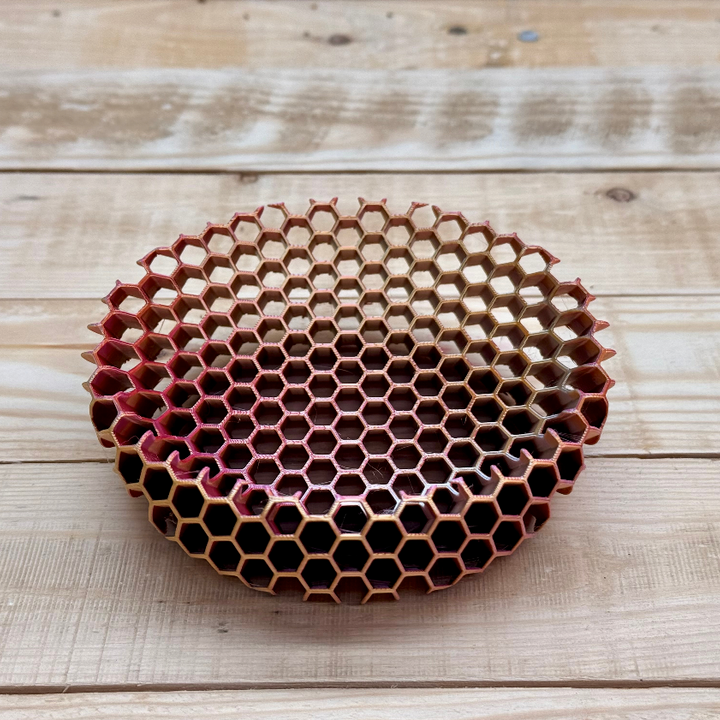 3D Printable Hexagon Cut Out Bowls (2 sizes) by ENIQUE3D