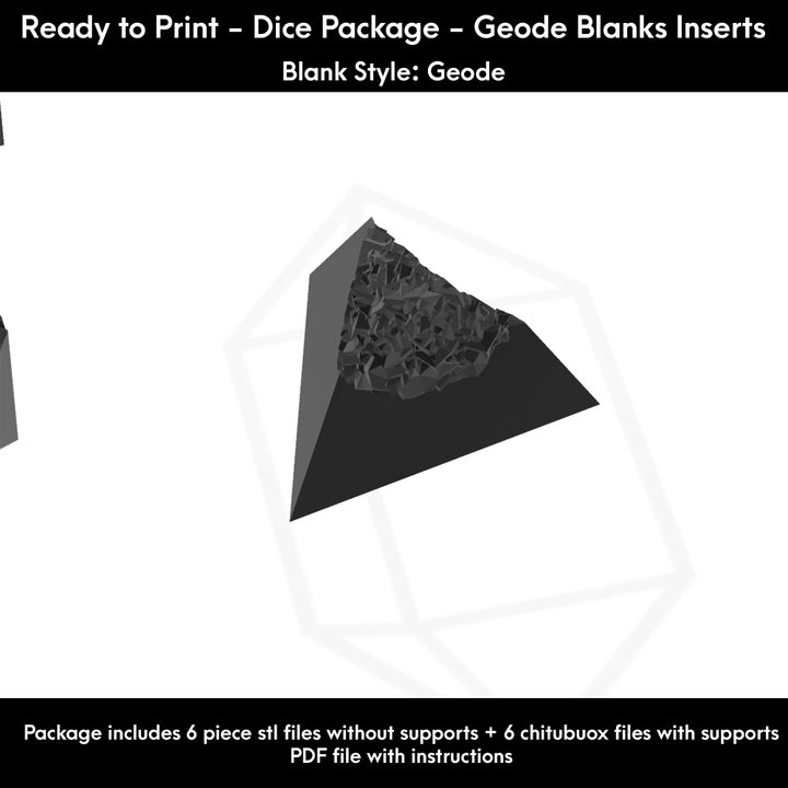 3D Printable Geode Blank Dice Masters – Ready to Print -Geode Blank ...