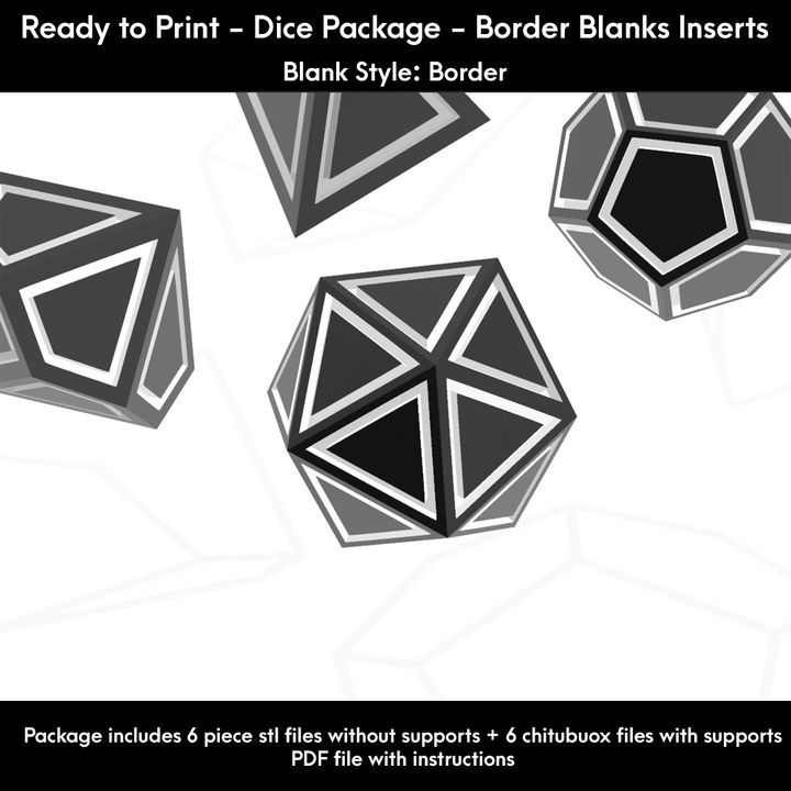 3D Printable Border Blank Dice Masters – Ready to Print -Border Blank ...