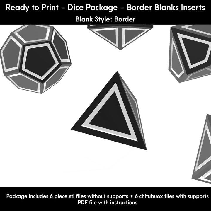 3D Printable Border Blank Dice Masters – Ready to Print -Border Blank ...