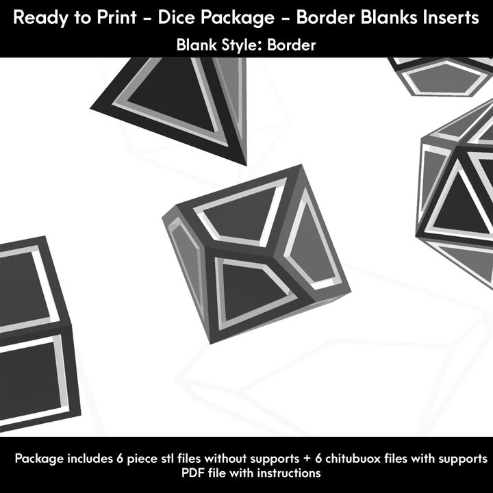 3D Printable Border Blank Dice Masters – Ready to Print -Border Blank ...