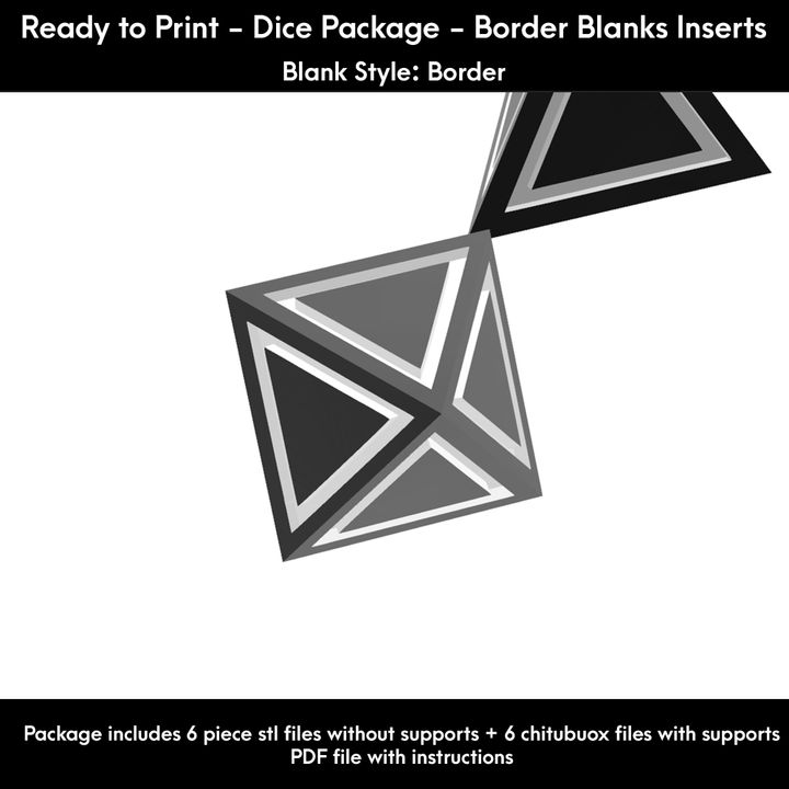 3D Printable Border Blank Dice Masters – Ready to Print -Border Blank ...