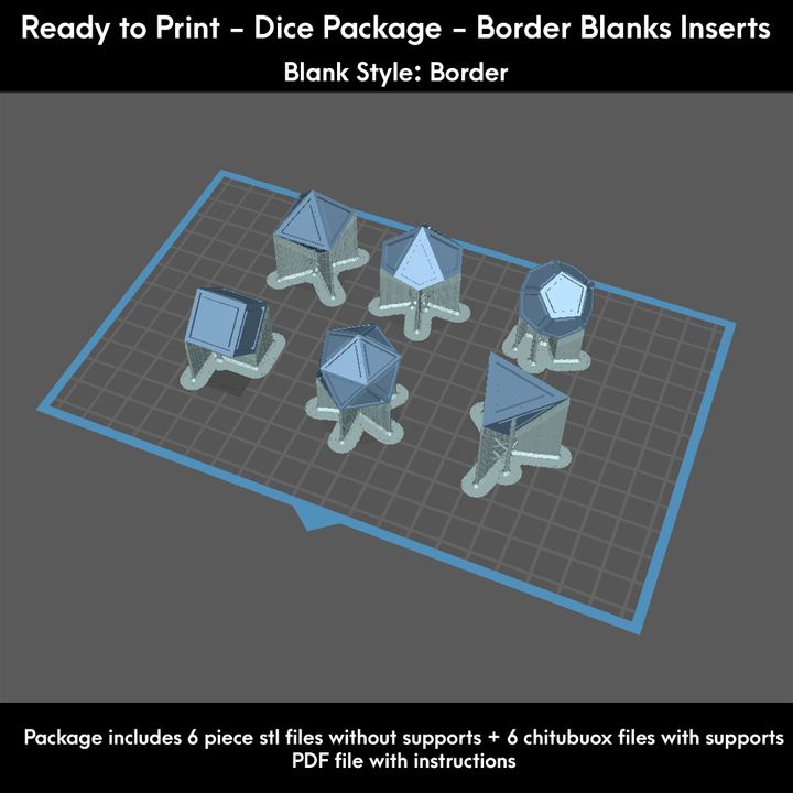 3D Printable Border Blank Dice Masters – Ready to Print -Border Blank ...