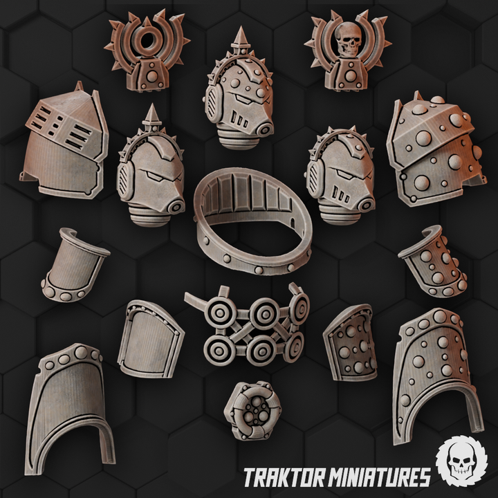 3D Printable Mk Hex Grandmaster Armor by Traktor Miniatures