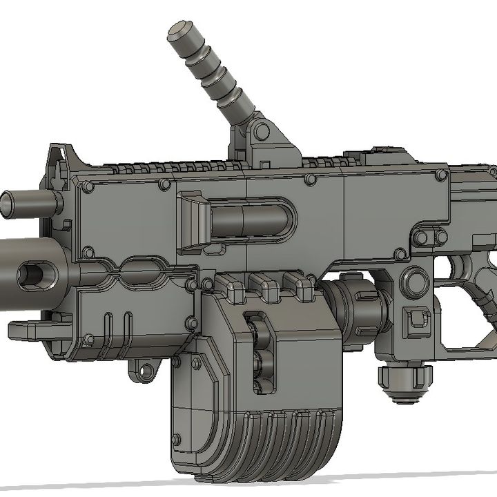 3D Printable Heavy Bolter, Cosplay scale by Joe D