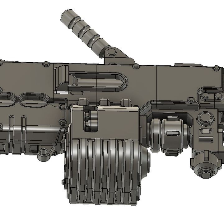 3D Printable Heavy Bolter, Cosplay scale by Joe D