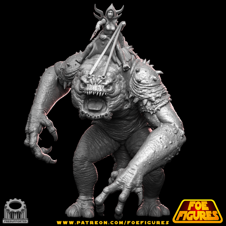 3D Printable Pit Beast A wRider! (v2024 by Foe Figures