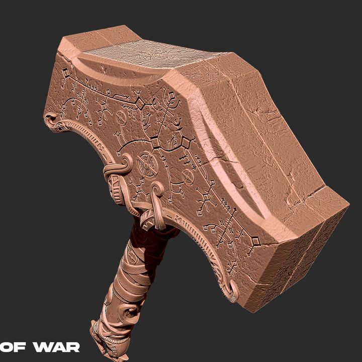 3D Printable Mjolnir 3D for cosplay by Printhub