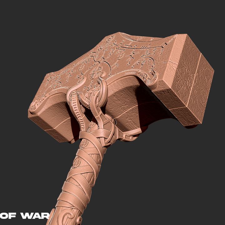 3D Printable Mjolnir 3D for cosplay by Printhub