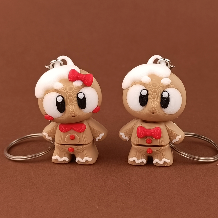 3D Printable Flexi GingerBread Cookie Print-in-place by 3DGOB