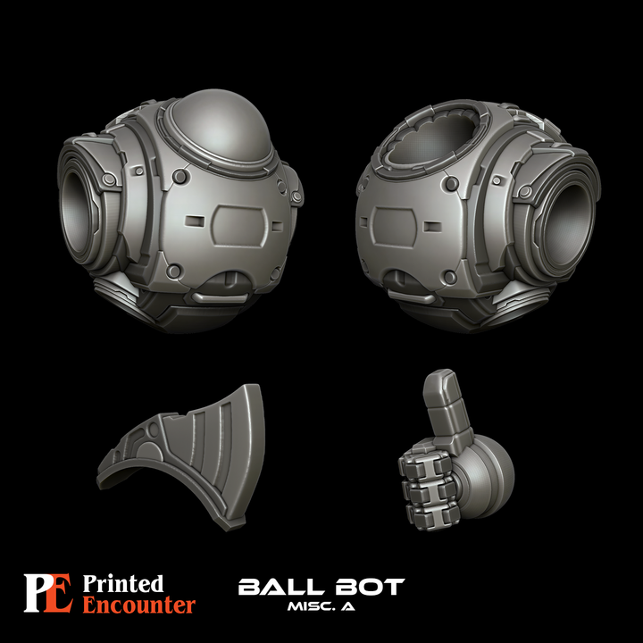 3D Printable Ball Bot - Miscellaneous Parts by Printed Encounter