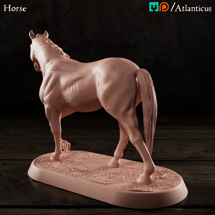 3D Printable Horse by Atlanticus Arts