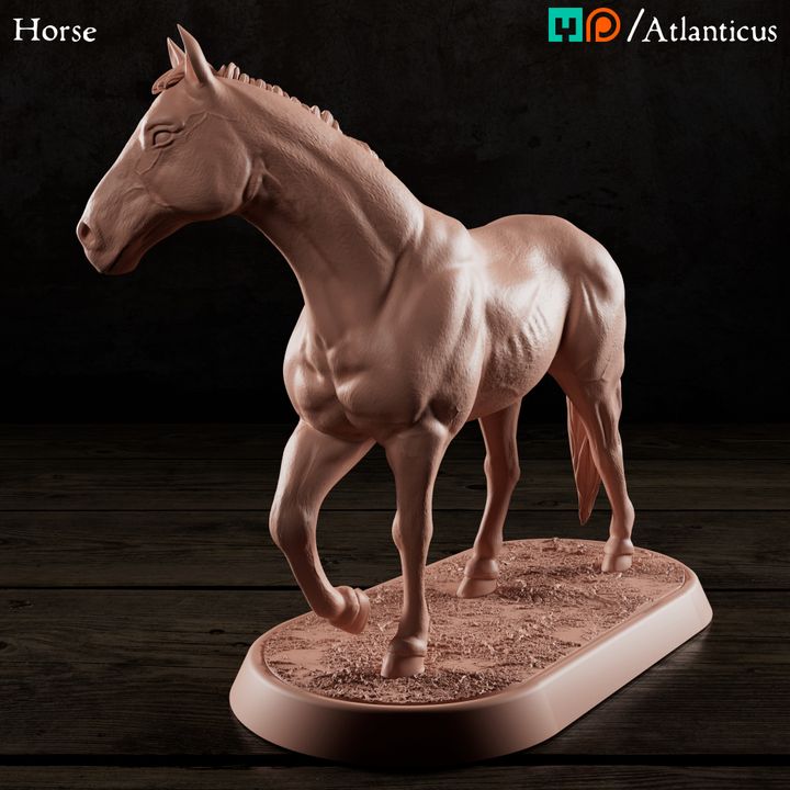 3D Printable Horse by Atlanticus Arts