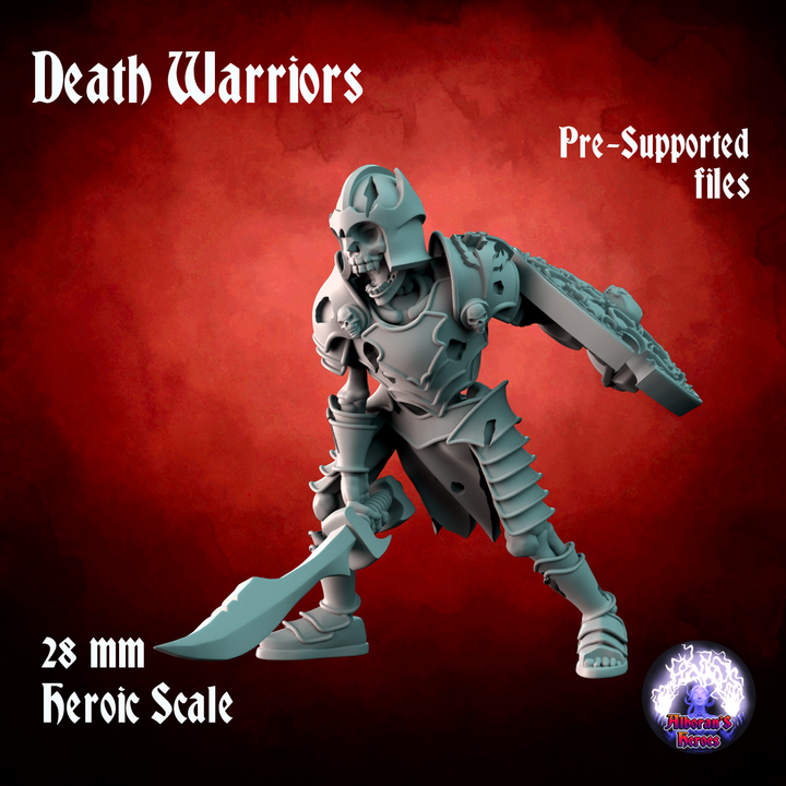 3D Printable Death warriors - Sword pose5 by Alboran's Heroes