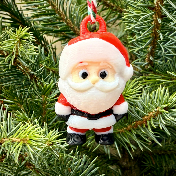 3D Printable Hanging mini Santa by ENIQUE3D