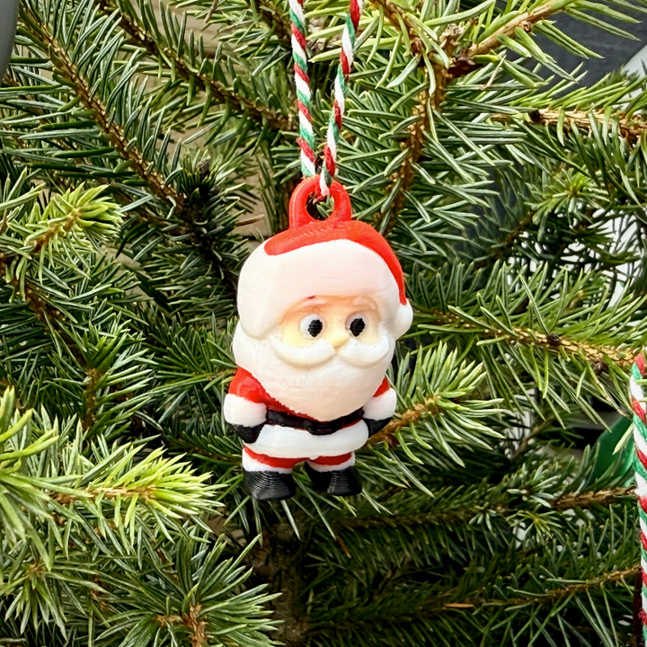 3D Printable Hanging mini Santa by ENIQUE3D