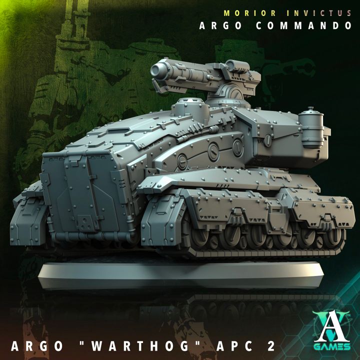 3D Printable Argo "Warthog" APC by Archvillain Games