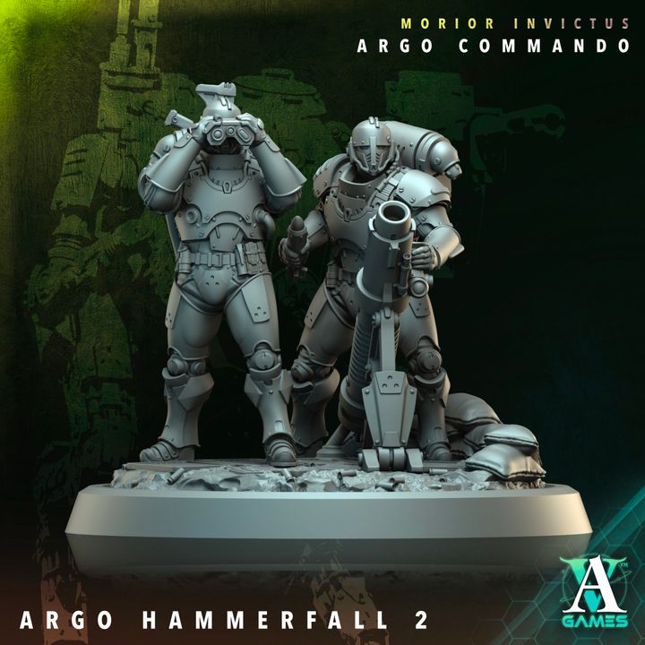 3D Printable Argo Hammerfall by Archvillain Games