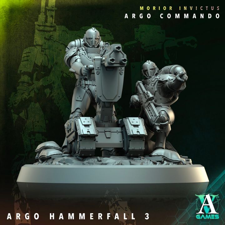 3D Printable Argo Hammerfall by Archvillain Games