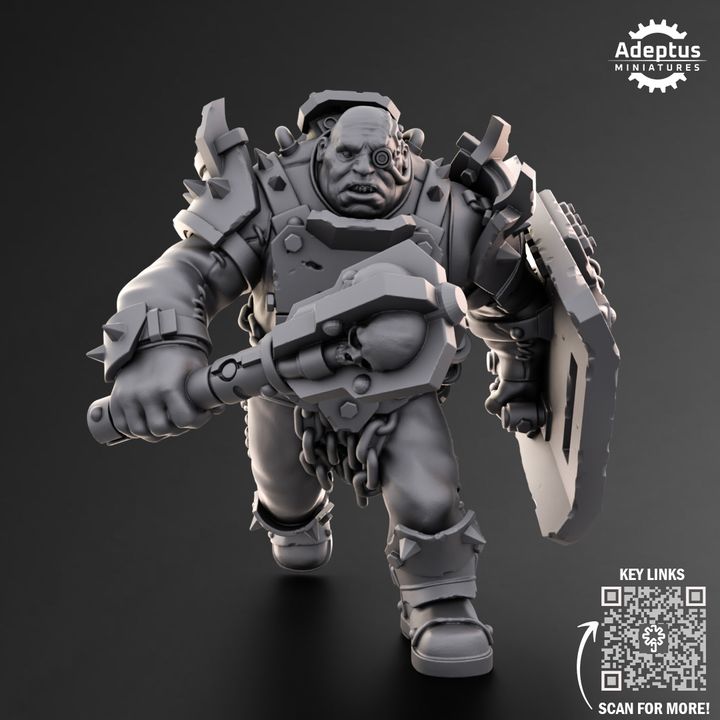 3D Printable Abhuman Brutes. Renegades and Heretics by Adeptus Miniatures