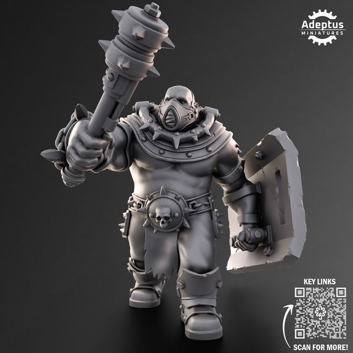 3D Printable Abhuman Brutes. Renegades and Heretics by Adeptus Miniatures