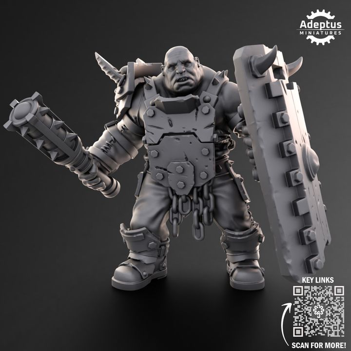 3D Printable Abhuman Brutes. Renegades and Heretics by Adeptus Miniatures