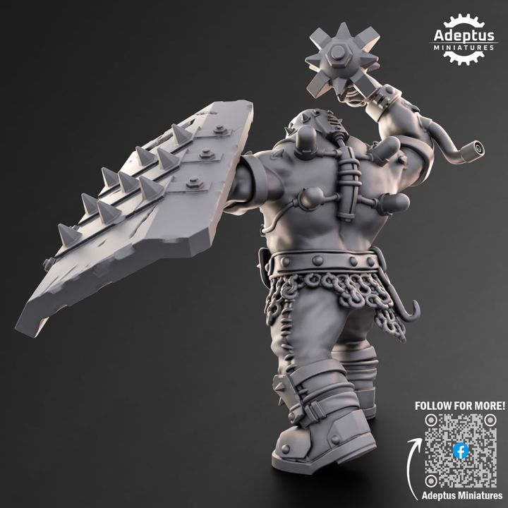 3D Printable Abhuman Brutes. Renegades and Heretics by Adeptus Miniatures