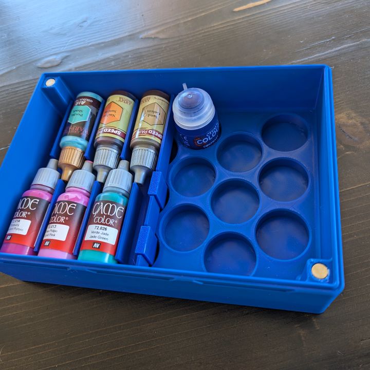 3D Printable Army Painter and Vallejo Adapter for Citadel Storage Box ...