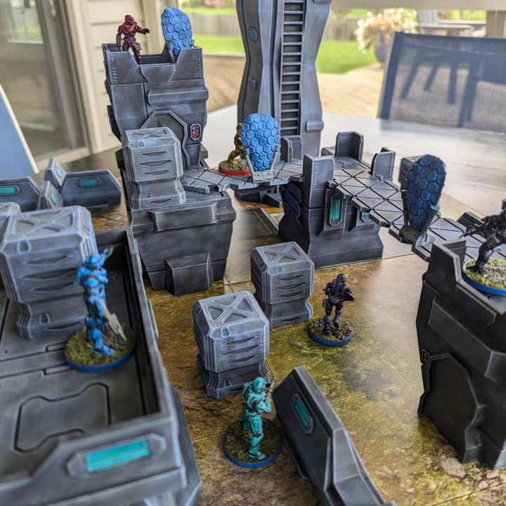 3D Printable Sci-Fi Alien Outpost Terrain Collection - 28mm 32mm ...