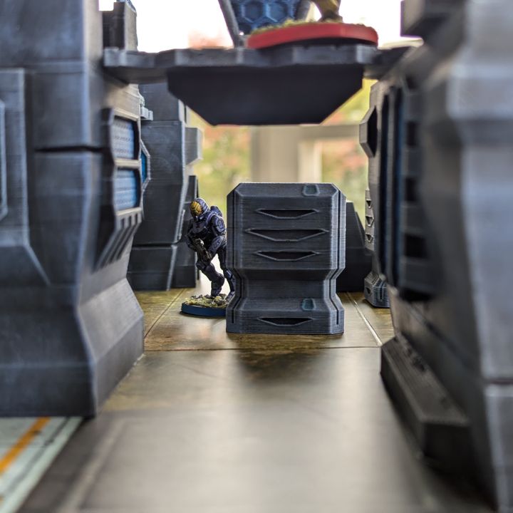 3D Printable Sci-Fi Alien Outpost Terrain Collection - 28mm 32mm ...