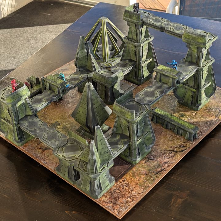 3D Printable Sci-Fi Alien Structure Terrain Collection - 28mm 32mm ...