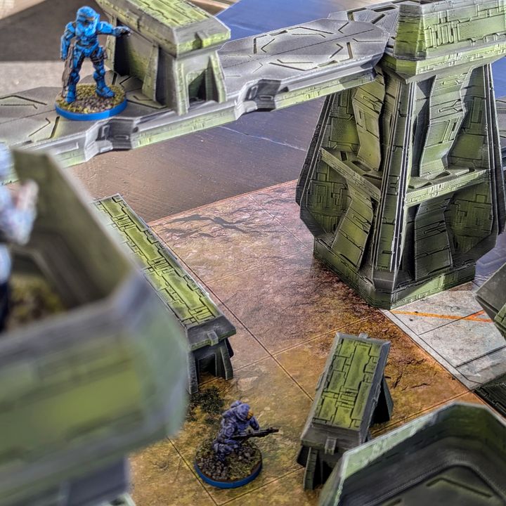 3D Printable Sci-Fi Alien Structure Terrain Collection - 28mm 32mm ...