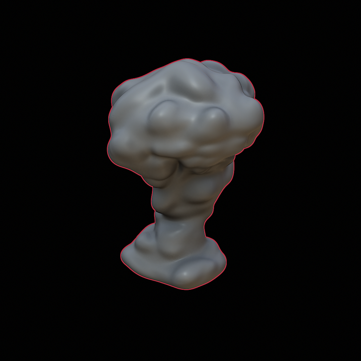 3D Printable Smoke Marker Plume for Tabletop Gaming by VoxelCorgi Workshop