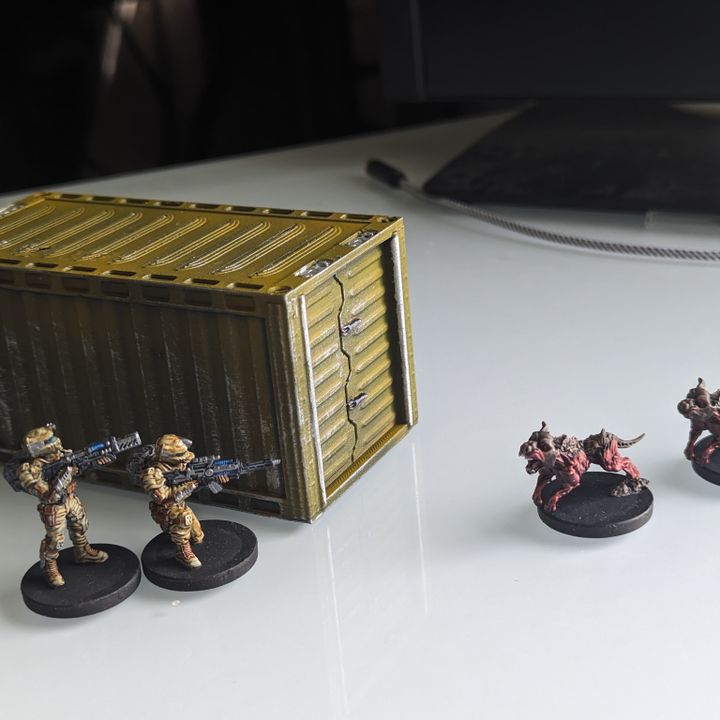 3D Printable Sci-Fi and Modern Shipping Container Crates - Deadzone and ...