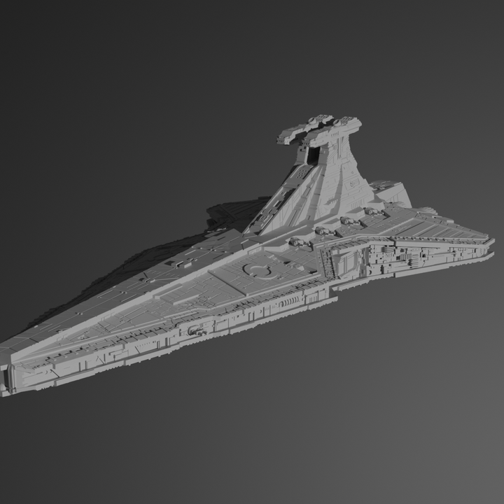 3D Printable Sentor class Republic attack cruiser by Robbes Workshop