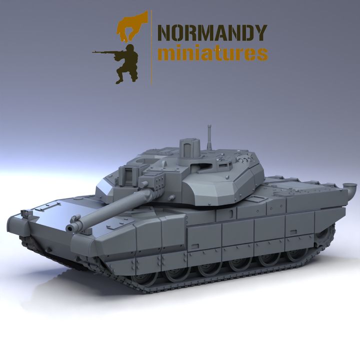 3D Printable Leclerc main battle tank by NormandyMiniatures