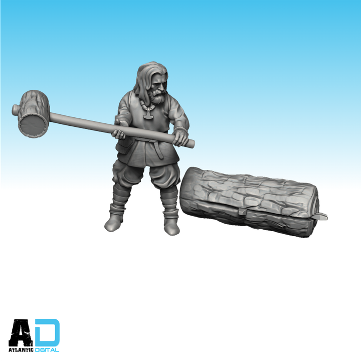 3D Printable Norse Villagers by Wargames Atlantic