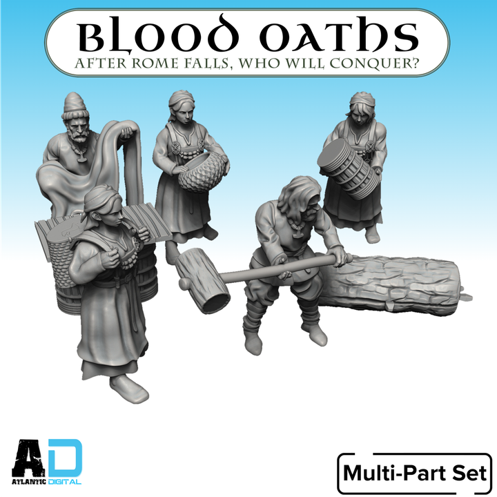 3D Printable Norse Villagers by Wargames Atlantic