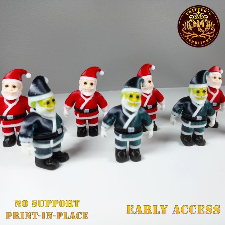 3D Printable Flexi Mini Santa Claus | Christmas Special | No support ...