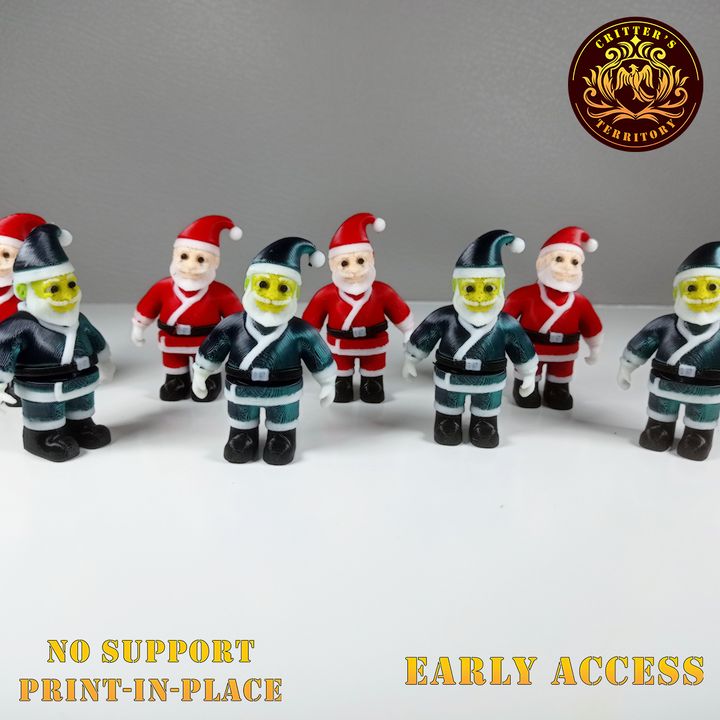 3D Printable Flexi Mini Santa Claus | Christmas Special | No support ...