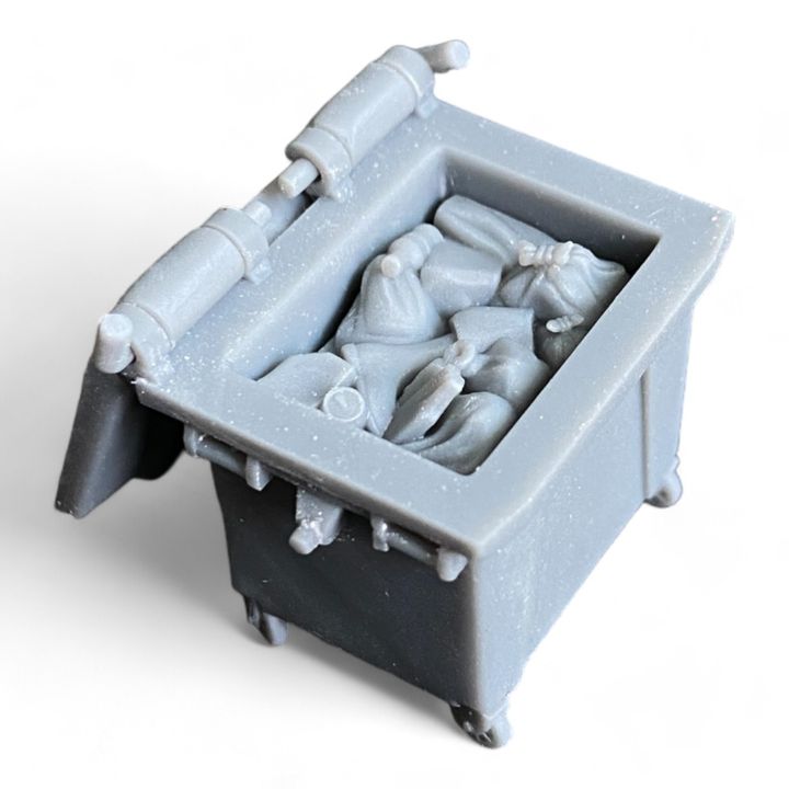 3D Printable Trash Container by Tiny Furniture