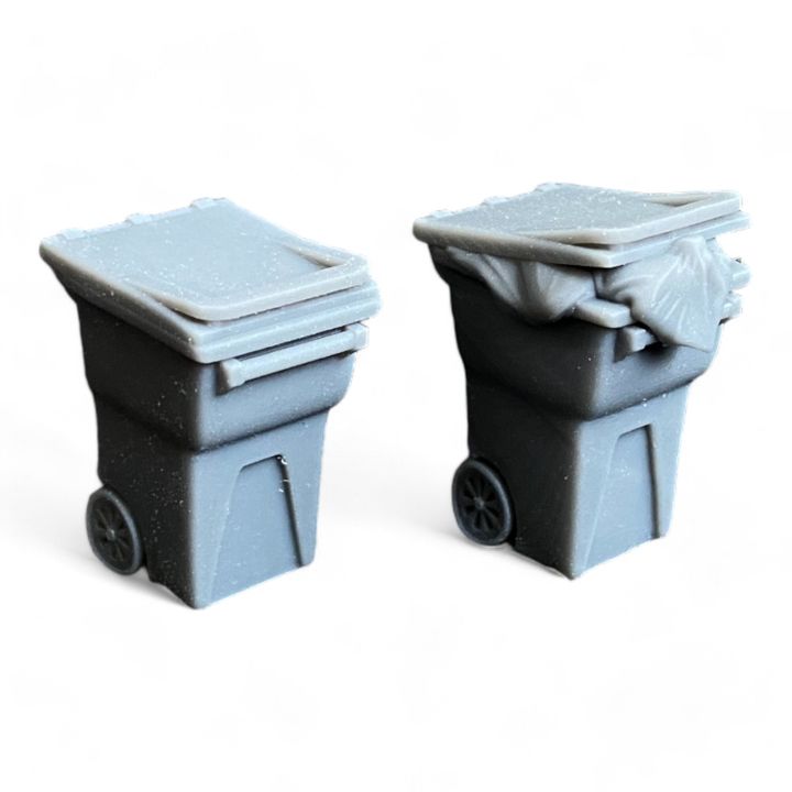 3D Printable Garbage Carts by Tiny Furniture