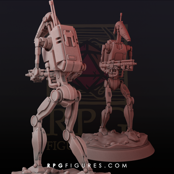 3D Printable Galactic Wars | T1 Combat Automaton by RPG Figures