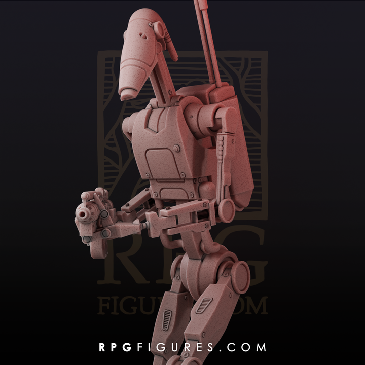 3D Printable Galactic Wars | T1 Combat Automaton by RPG Figures