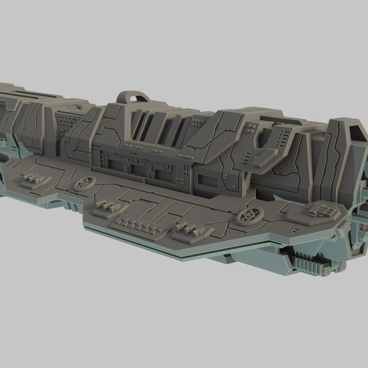 3D Printable Colossus class supercarrier by Lee McColl