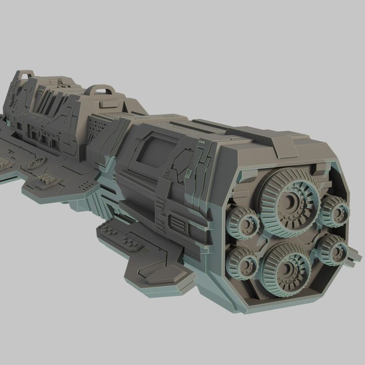 3D Printable Colossus class supercarrier by Lee McColl